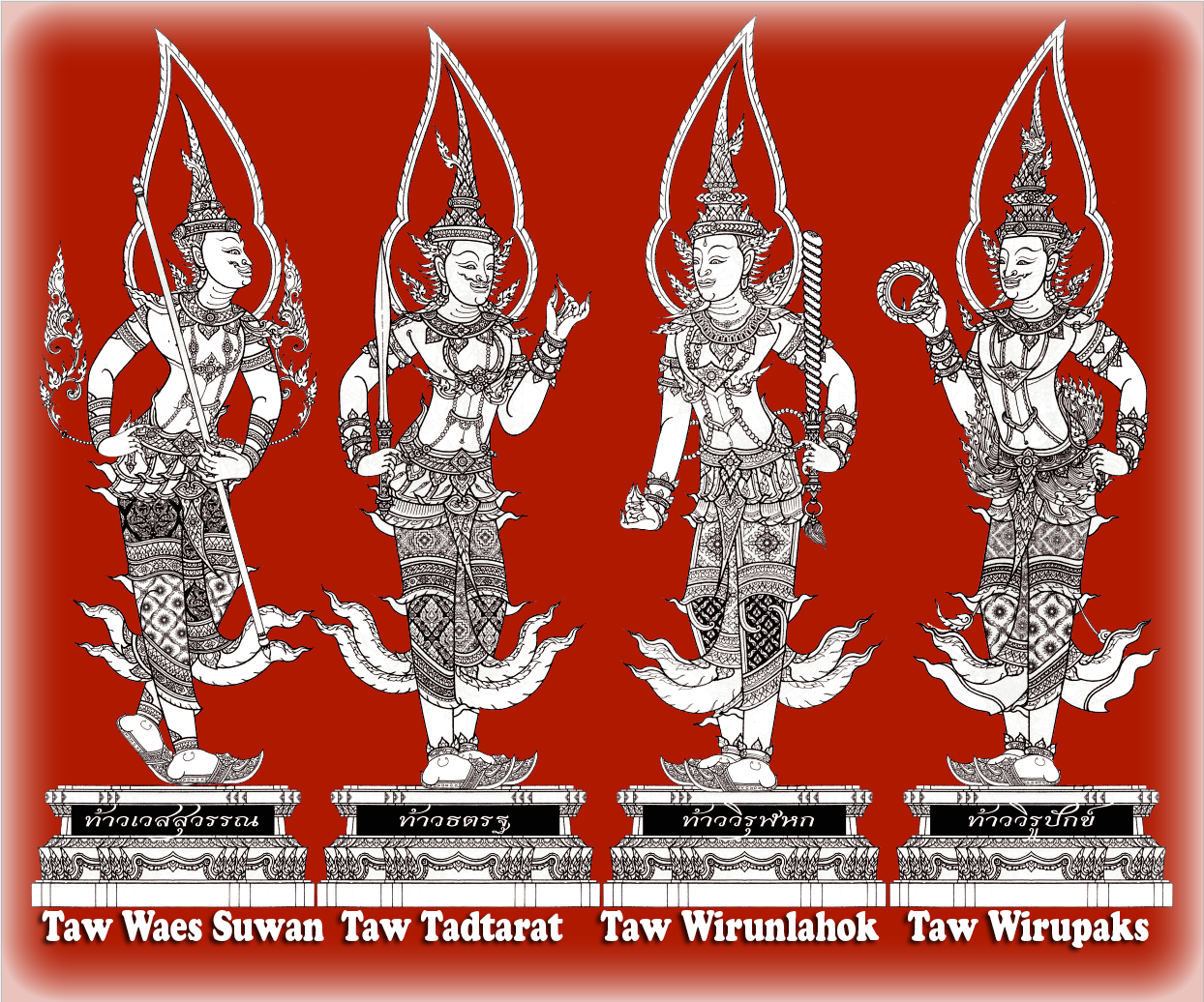 The Four Heavenly Asura Kings – Buddha Magic